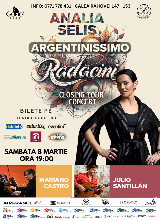 Analia Selis – Turneu Rădăcini – Closing Tour Concert - Teatrul Godot